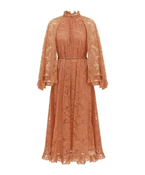 Zimmermann Lace Dress - Brown