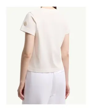 Moncler Embroidered Bow Cotton T-shirt