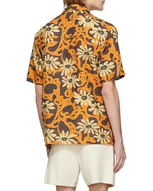 Nanushka Floral Printed Short-sleeved Shirt