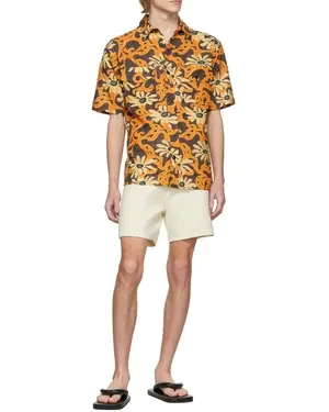 Nanushka Floral Printed Short-sleeved Shirt