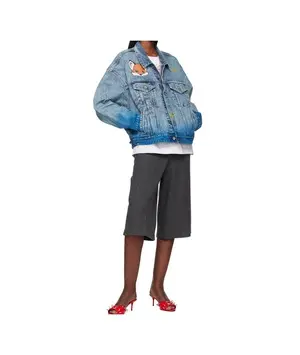 DOUBLET Anime Hand-printing Denim Jacket