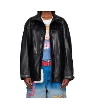 DOUBLET Panelled Leather Jacket