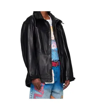 DOUBLET Panelled Leather Jacket