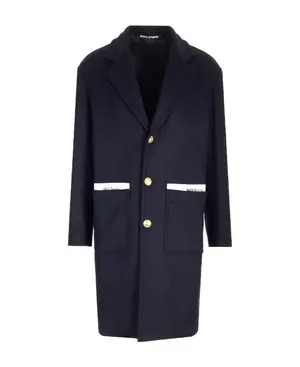 Palm Angels Single-breasted Mid-length Coat