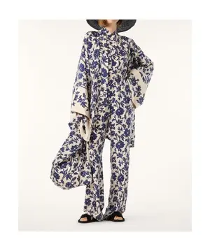 Loro Piana High-waisted Floral Print Casual Pants