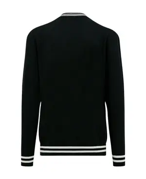 Balmain V-neck Knitted Cardigan With Logo Buttons