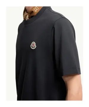 Moncler Logo Patch Cotton T-shirt