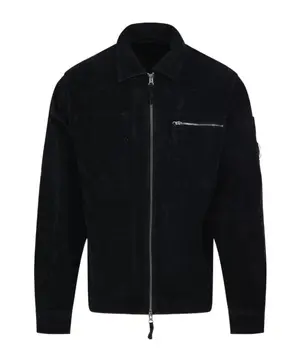 C.P. COMPANY Lens Zipped Jacket - Black