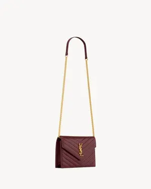 Saint Laurent Cassandre Envelope Chain Wallet