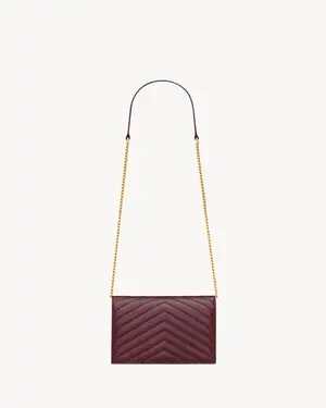 Saint Laurent Cassandre Envelope Chain Wallet