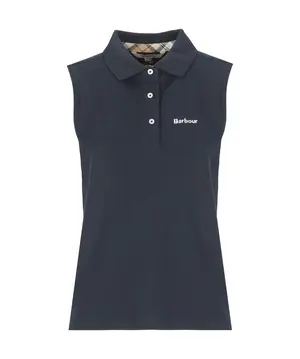 Barbour Bowford Sleeveless Polo Shirt - Blue
