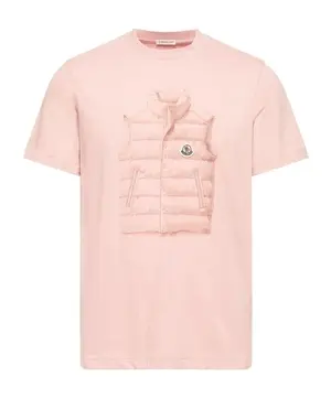 Moncler Padded Gilet Print T-shirt