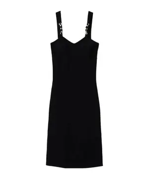 TWINSET Jewel-straps Knit Midi Dress - Black