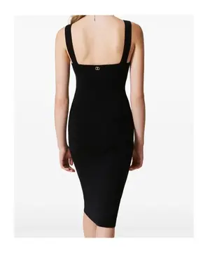 TWINSET Jewel-straps Knit Midi Dress