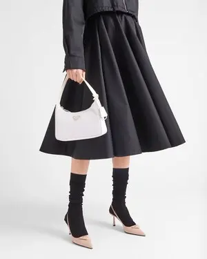 Prada Brushed Leather Slingback Pumps