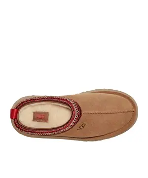 UGG Tazz Logo Embossed Platform Slippers - Maroon