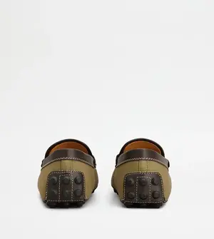 TOD'S Gommino Bubble Loafers In Canvas And Leather