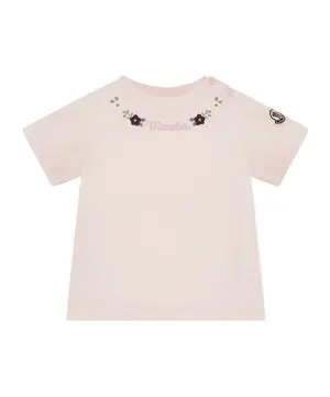 Moncler Embroidered Logo Cotton T-shirt