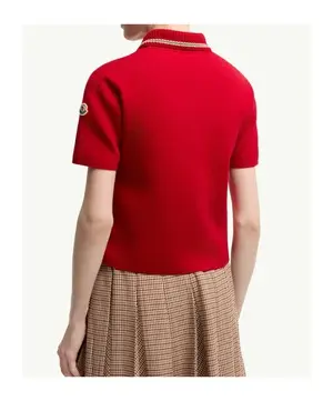 Moncler Cotton Knit Polo Shirt