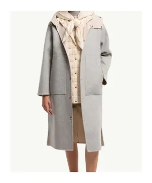 Moncler Anthrene 3-in-1 Wool Cashmere Blend Hooded Down Jacket