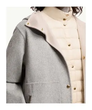 Moncler Anthrene 3-in-1 Wool Cashmere Blend Hooded Down Jacket
