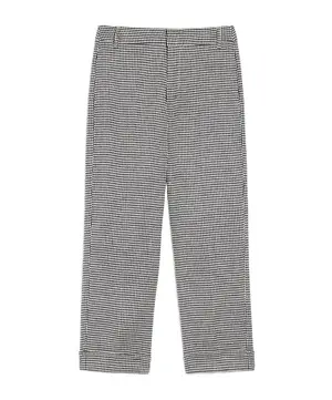 Max Mara Linen And Cotton Basketweave Trousers - Blue