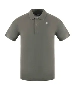 K-WAY Logo Patch Short-sleeved Polo Shirt - Gray