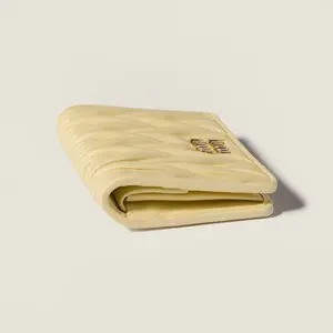 Miu Miu Small Matelassé Nappa Leather Wallet