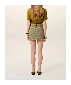 AMI Paris Belt Loop Skirt