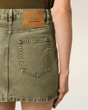 AMI Paris Belt Loop Skirt