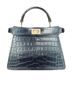 Fendi Peekaboo Iseeu Petite Glitter-effect Crocodile Bag