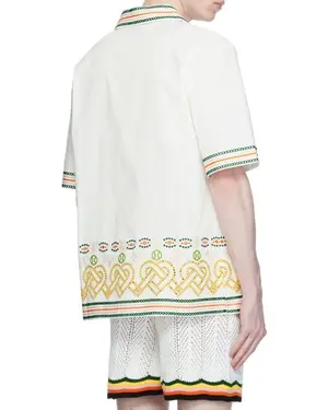 Casablanca Gradient Heart Embroidered Shirt