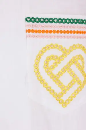 Casablanca Gradient Heart Embroidered Shirt
