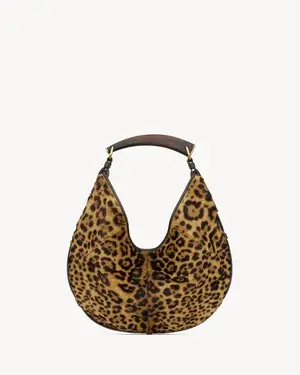 Saint Laurent Mombasa Leopard Print Medium Tote Bag