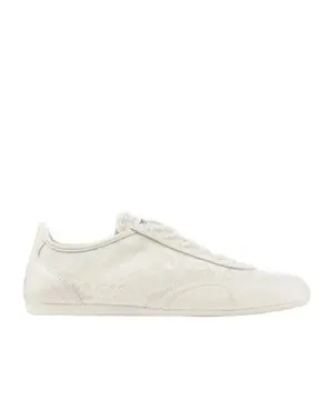 JIMMY CHOO Lace Low Top Trainers - White