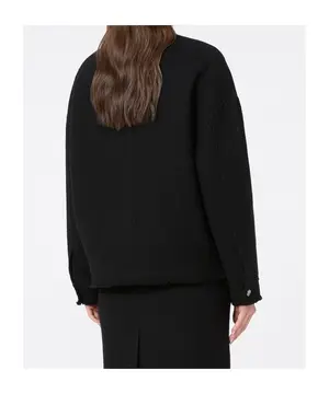 Max Mara Double Jersey Wool Bomber Jacket