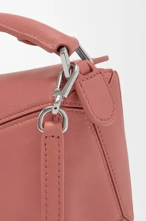 Loewe Mini Featherlight Puzzle Bag In Nappa Lambskin - Blush