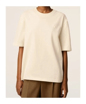 AMI Paris De Coeur T-shirt - Ivory
