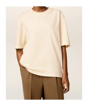 AMI Paris De Coeur T-shirt - Ivory