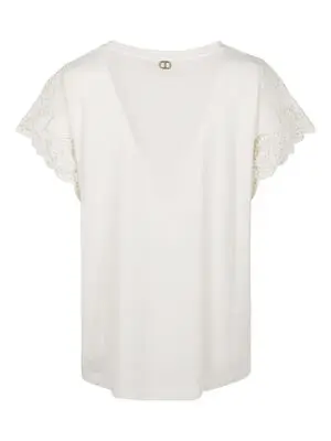 TWINSET Lace Regular Fit T-shirt