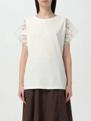 TWINSET Lace Regular Fit T-shirt