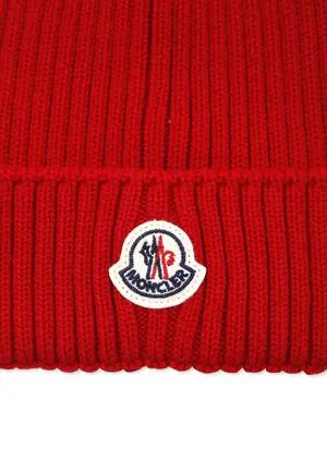 Moncler Logo Patch Beanie