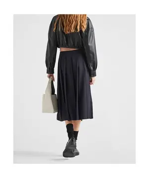 Prada Leather Cropped Jacket