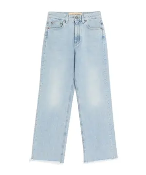 Valentino Garavani Wide Leg Denim Trousers