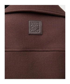 Loewe Cropped Jacket In Wool Twill