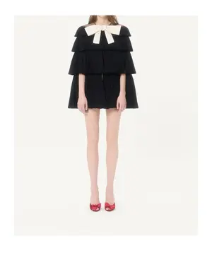 Valentino Garavani Bow-tie Cape Coat
