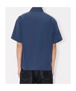 Kenzo Kimono Short Sleeve Shirt In Cotton