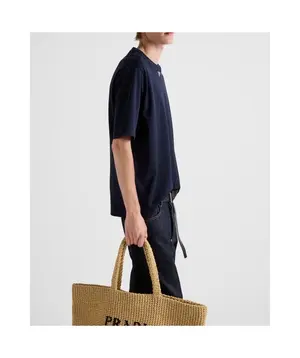 Prada Cotton T-shirt - Navy Blue