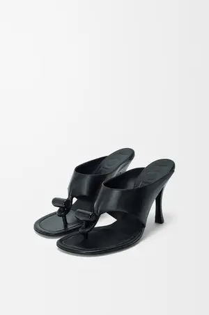 Loewe Shiny Smooth Calfskin Toggle Sandals