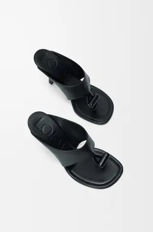 Loewe Shiny Smooth Calfskin Toggle Sandals